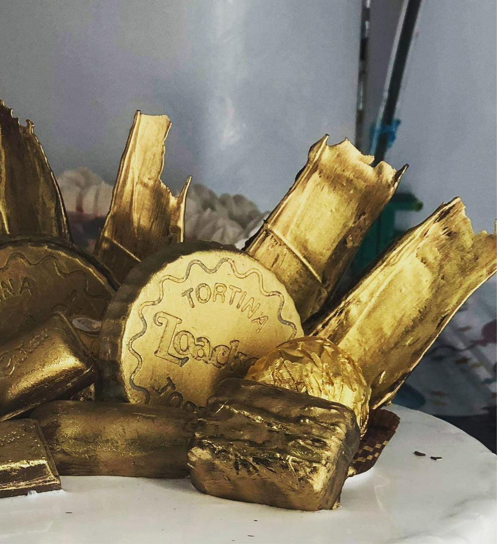 Chocolate Shards - Gold – Cake.Biz